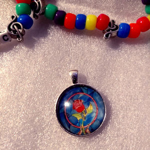 X-Rave Products | Jewelry | Magic Rose Pendant Necklace Festival ...